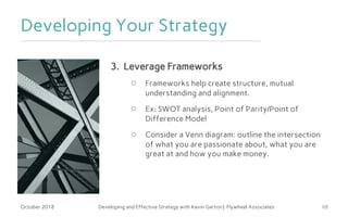 Developing an Effective Strategy: Choices, Communication & Iteration | PDF | Business | Business ...
