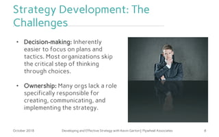 Developing an Effective Strategy: Choices, Communication & Iteration ...