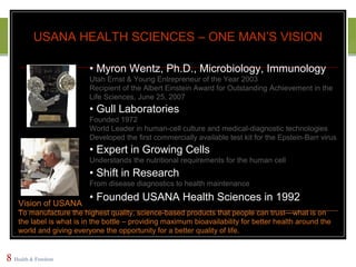 Usana | PPT | Nutrition | Healthy Living