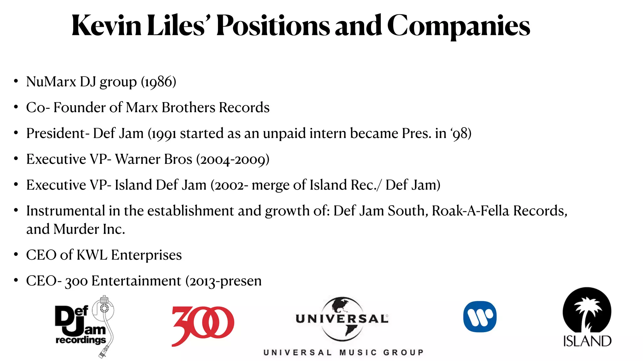 Kevin Liles Leaders Presentation | PPT