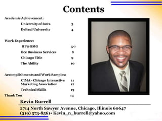 Kevin Portfolio (Breif) 12.18.11