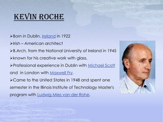 Kevin roche | PPT