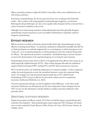 Evidence-Based Treatments and Integrative Psychotherapy | PDF