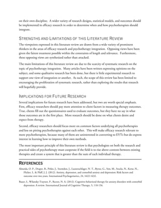 Evidence-Based Treatments and Integrative Psychotherapy | PDF