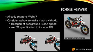 Kevin Vandecar AR in Action Autodesk Forge AR | VR Toolkit tech preview | PPTX