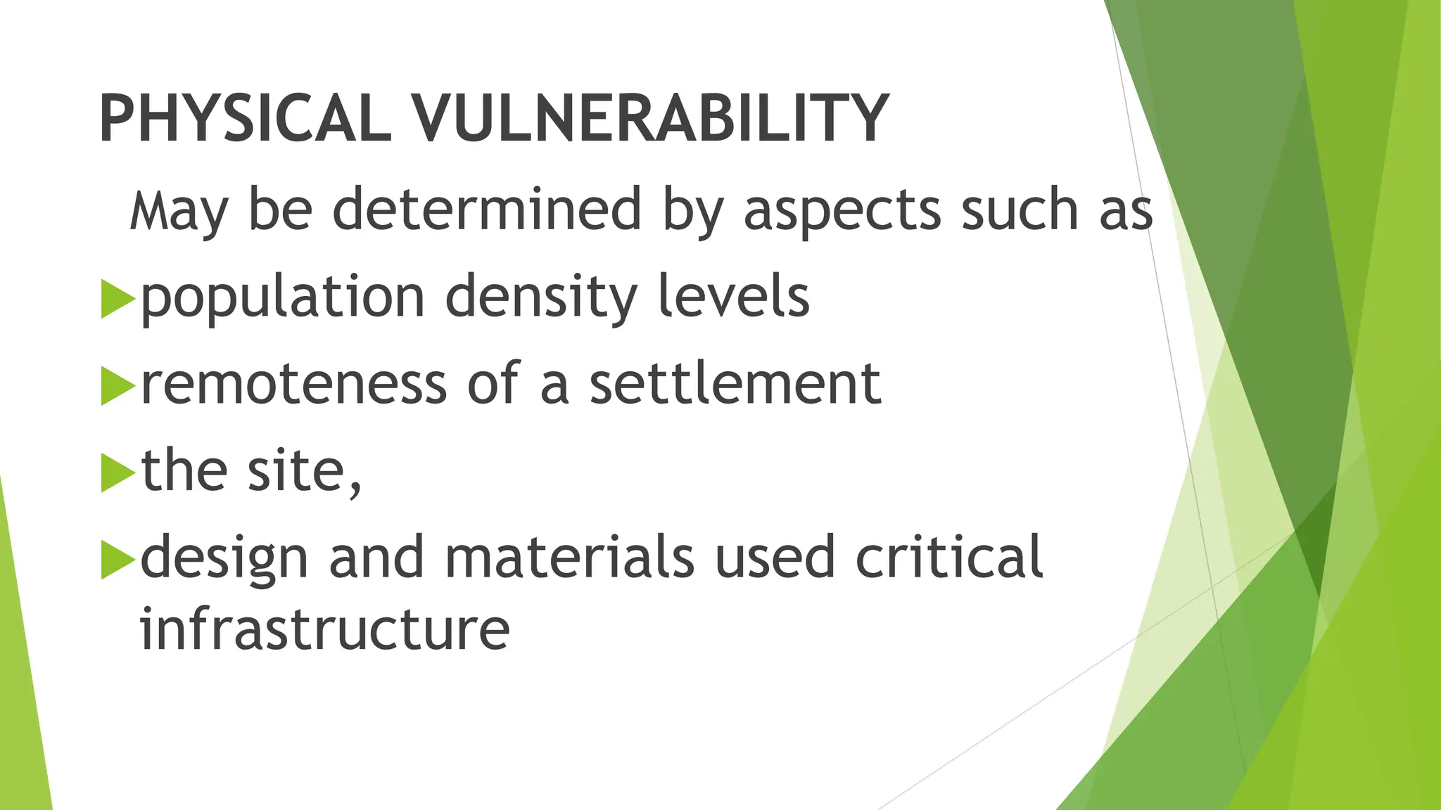 DRRR LESSON 3 Vulnerability to a specific hazard | PPTX