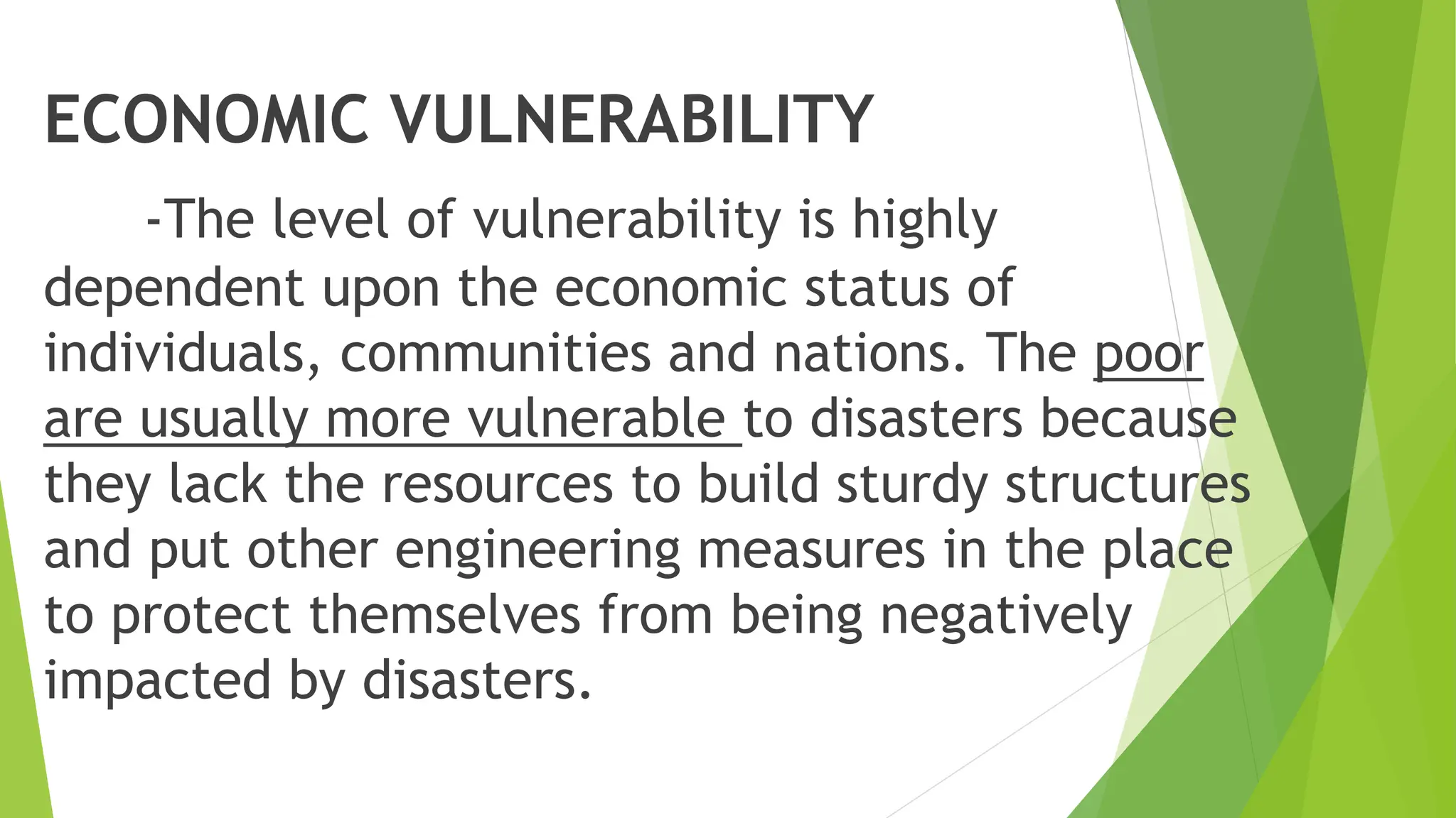 DRRR LESSON 3 Vulnerability to a specific hazard | PPTX