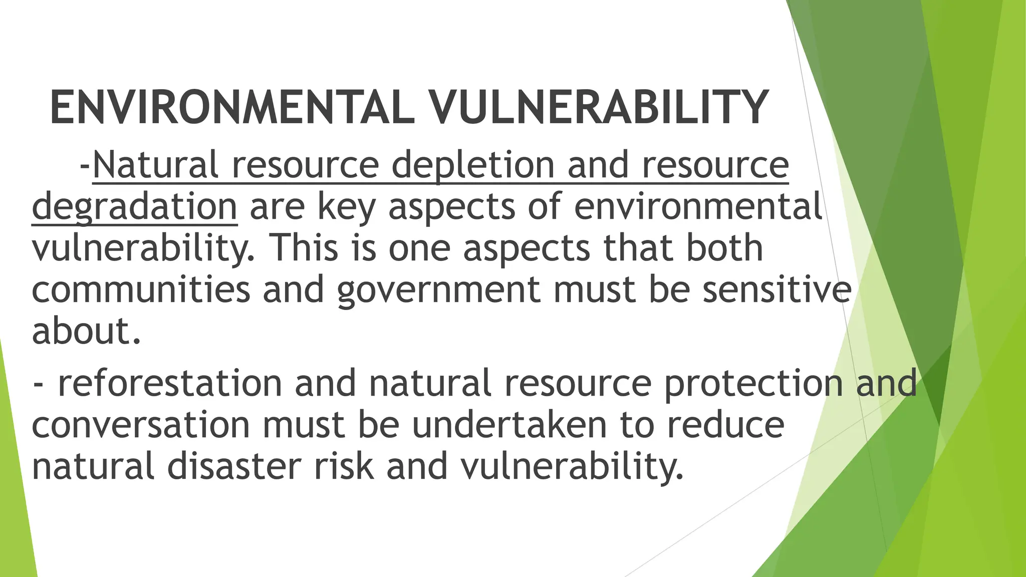 DRRR LESSON 3 Vulnerability to a specific hazard | PPTX