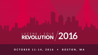 Solr Graph Query: Presented by Kevin Watters, KMW Technology | PDF