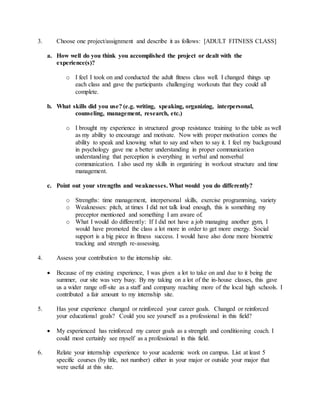 Internship Experience | DOCX