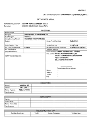 Kew1.pa 2 daftar-harta_modal | DOC
