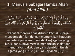 Kewajiban manusia dan implikasinya terhadap pendidikan islam | PPTX