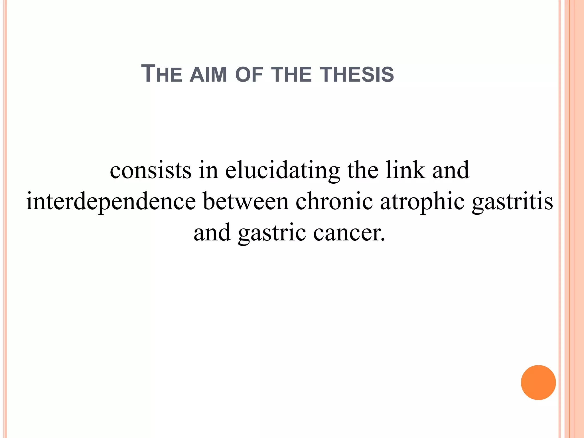 The role of non-invasive diagnosis in the evolution of chronic atrophic ...