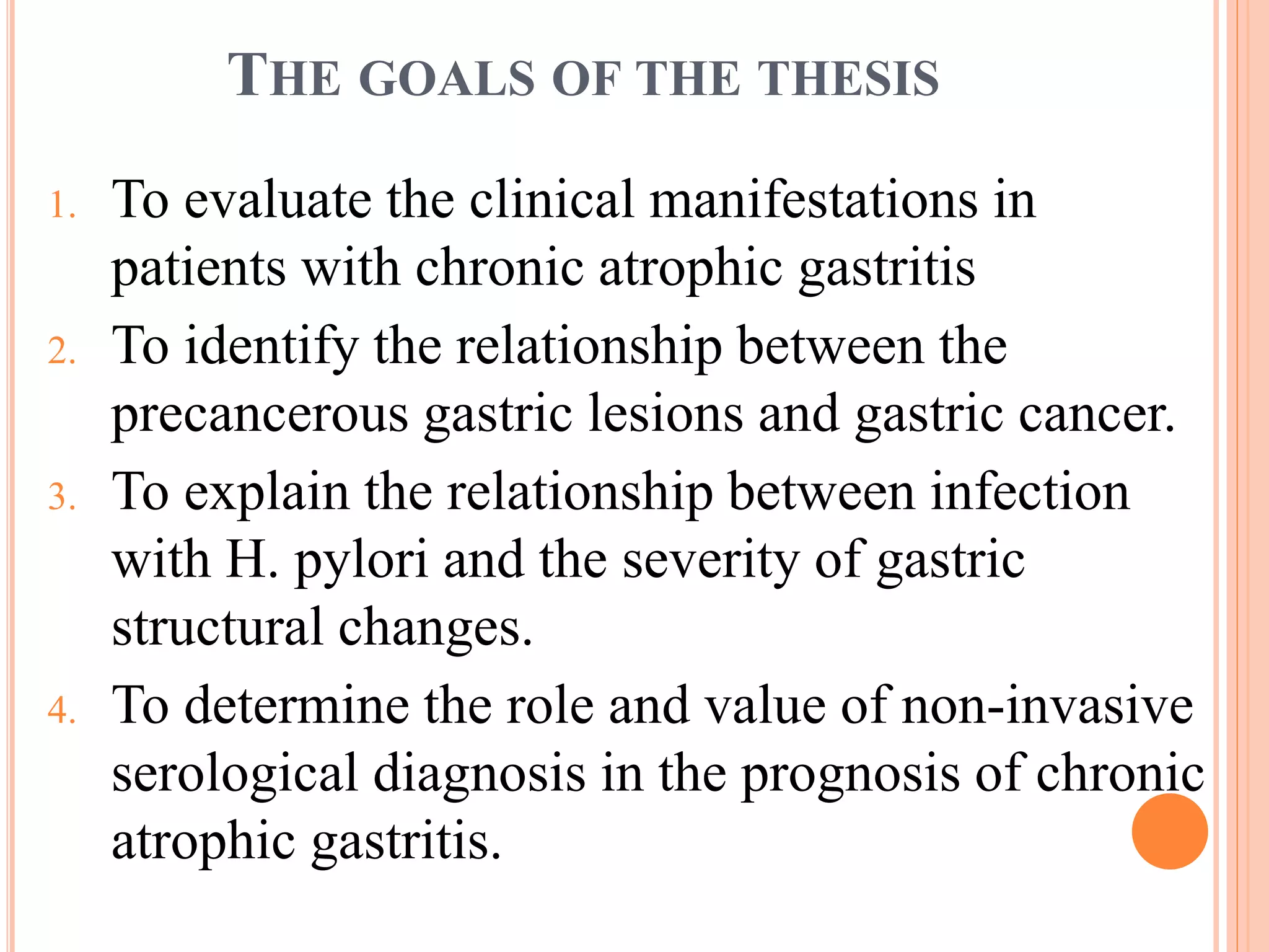 The role of non-invasive diagnosis in the evolution of chronic atrophic ...