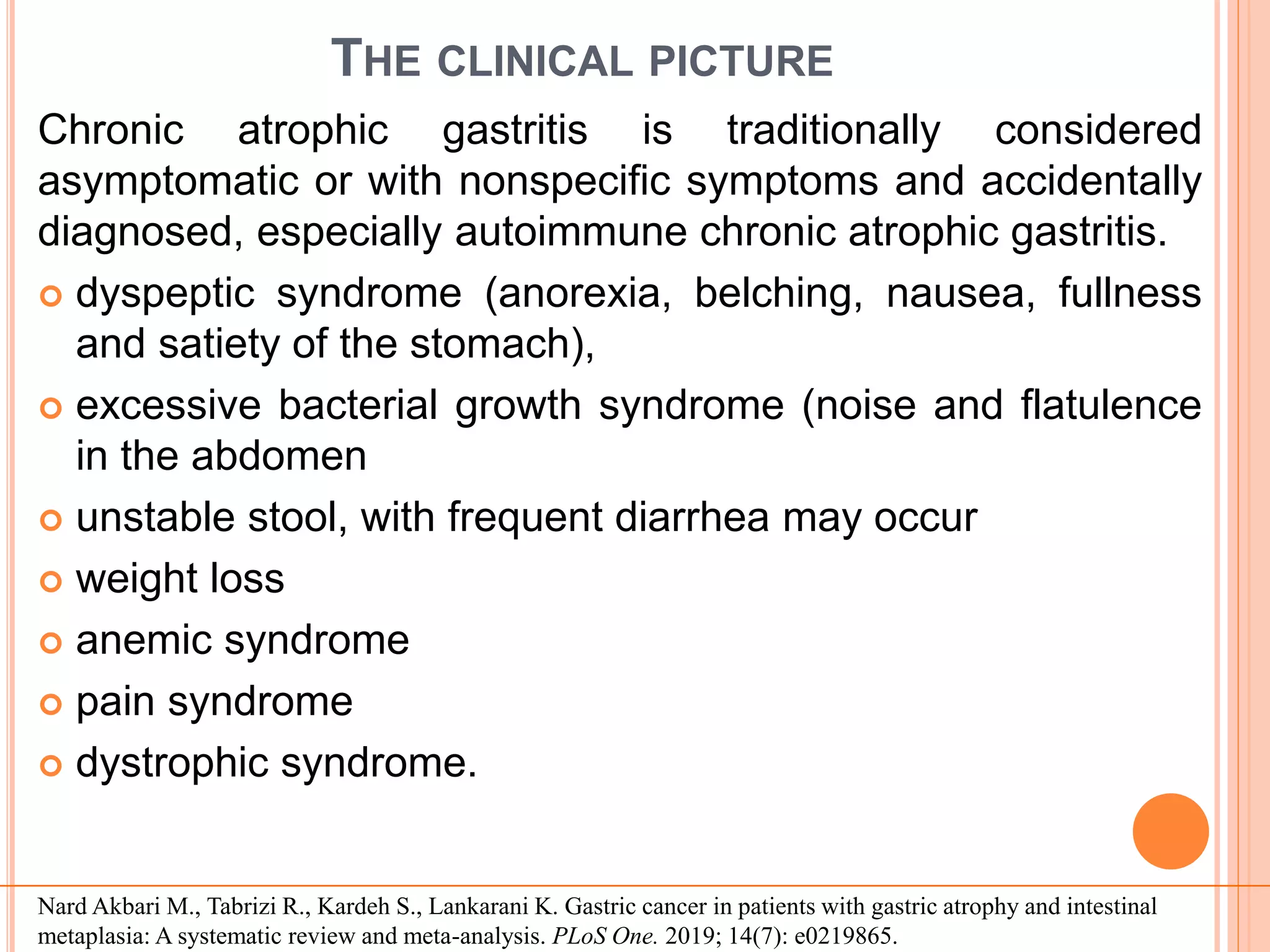 The role of non-invasive diagnosis in the evolution of chronic atrophic ...