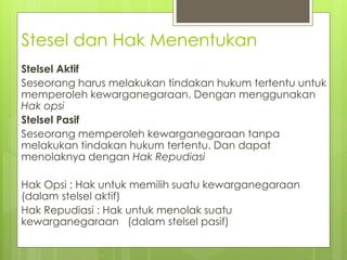 Kewarganegaraan negara indonesia | PPT