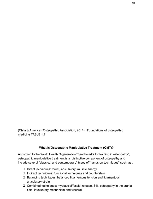 Effect of Regular OMT on Dancers | PDF