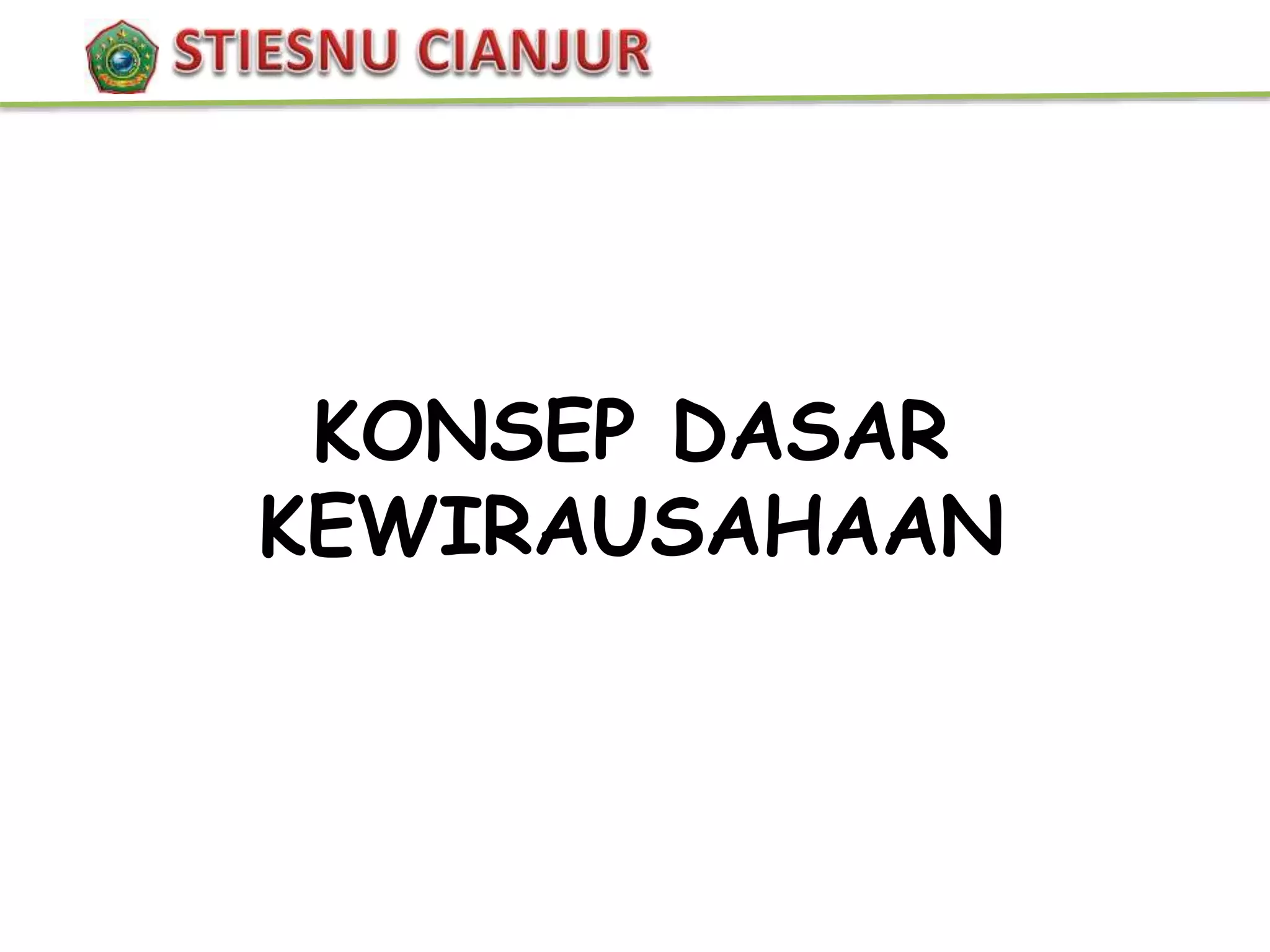 Kewirausahaan STIESNU.ppt