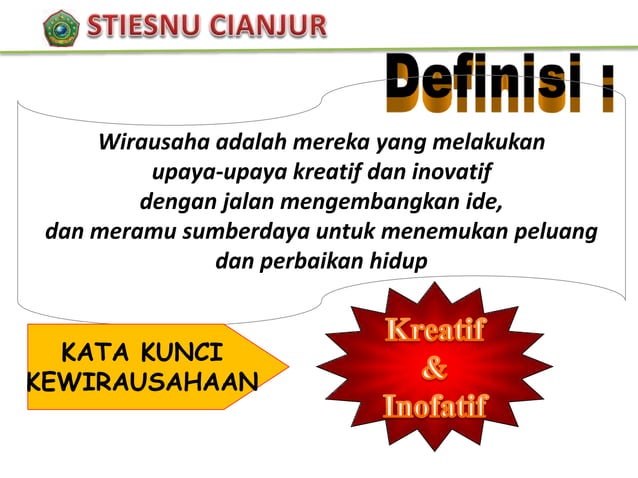 Kewirausahaan STIESNU.ppt