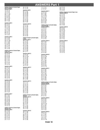 KewlActiveMinds Grade 3 Math, Addition & Subtraction Worksheets Sample ...