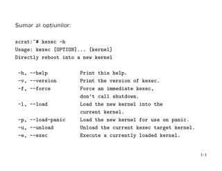 kexec (lightning talk) | PDF
