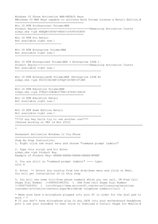 Activate Windows 10 via Phone Call for Less Than $40 | PDF