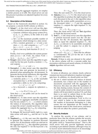 Key-Aggregate Searchable Encryption (KASE) for Group Data Sharing via Cloud Storage | PDF