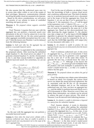 Key-Aggregate Searchable Encryption (KASE) for Group Data Sharing via Cloud Storage | PDF