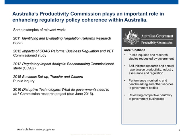 Australia’s regulatory impact analysis system | PDF