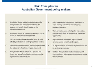Australia’s regulatory impact analysis system | PDF