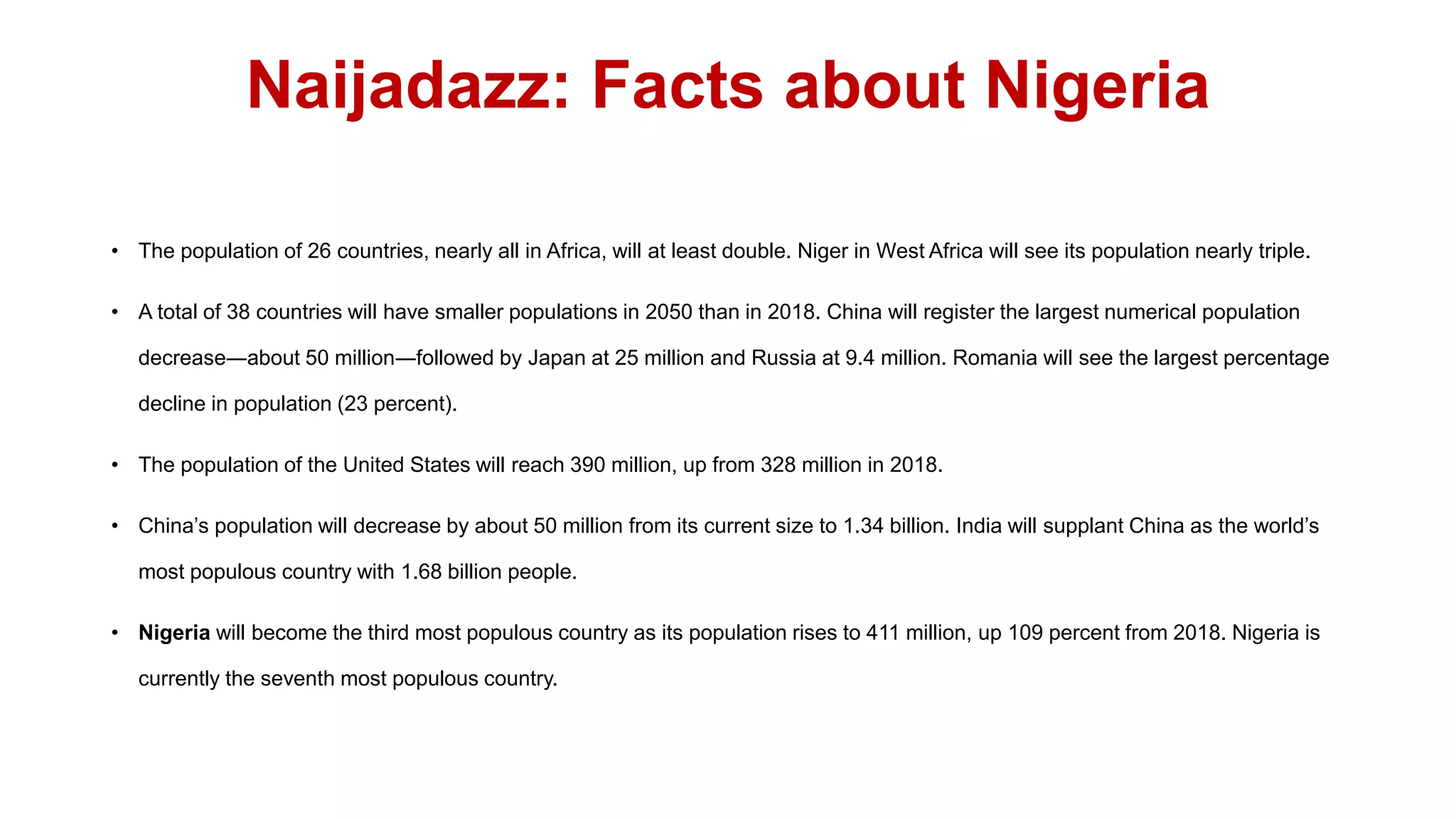 Key facts-nigeria | PPTX