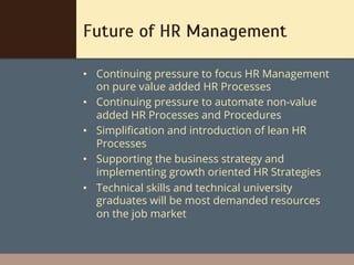 Key HR Goals and Objectives 2013 | PPT