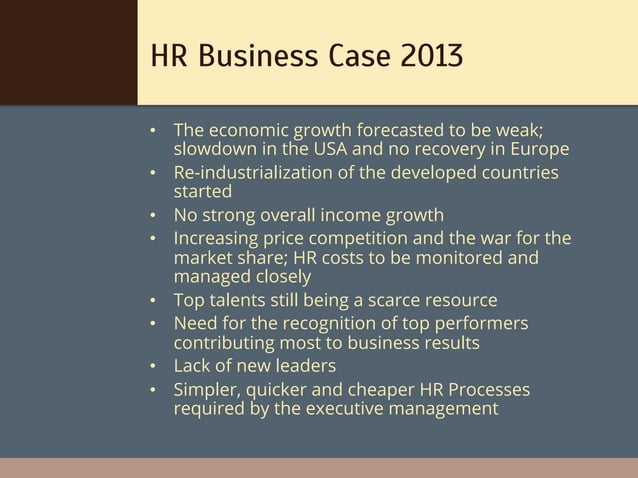 Key HR Goals and Objectives 2013 | PPT