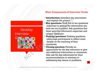 Key-Informant-Interview-Research and Development | PPT