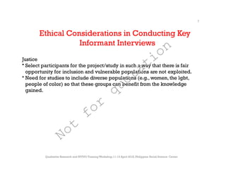 Key-Informant-Interview-Research and Development | PPT