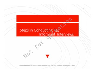 Key-Informant-Interview-Research and Development | PPT