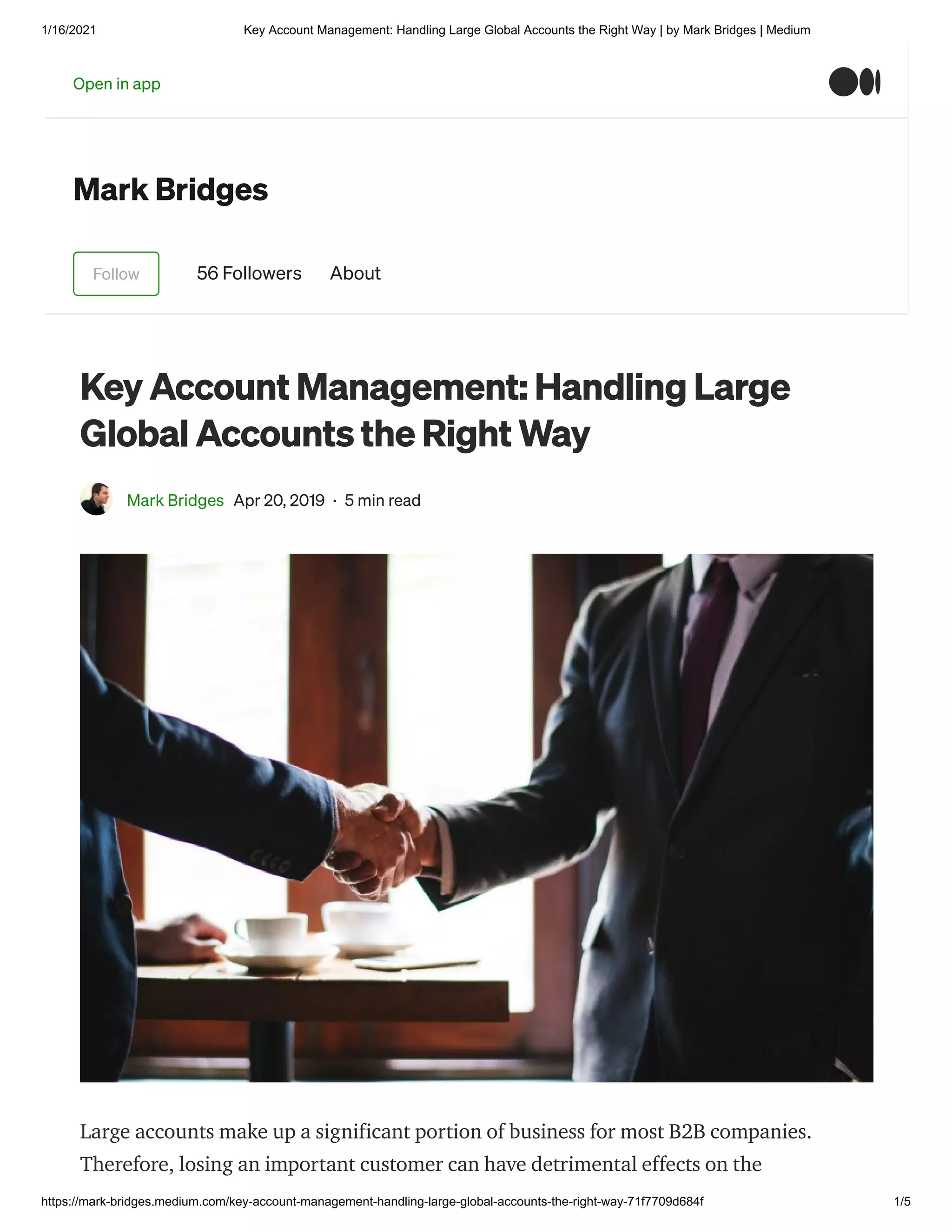 [Whitepaper] Key Account Management: Handling Large Global Accounts the ...