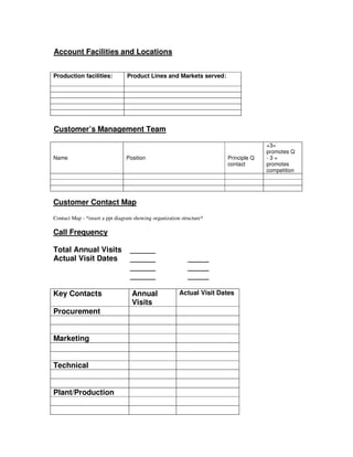 Key Account Management Plan | PDF