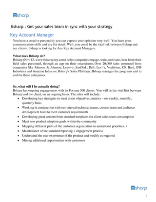 Key Account Managers | PDF