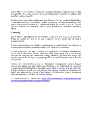 Key Account Managers – Understand the Stakeholders - TLSA.pdf
