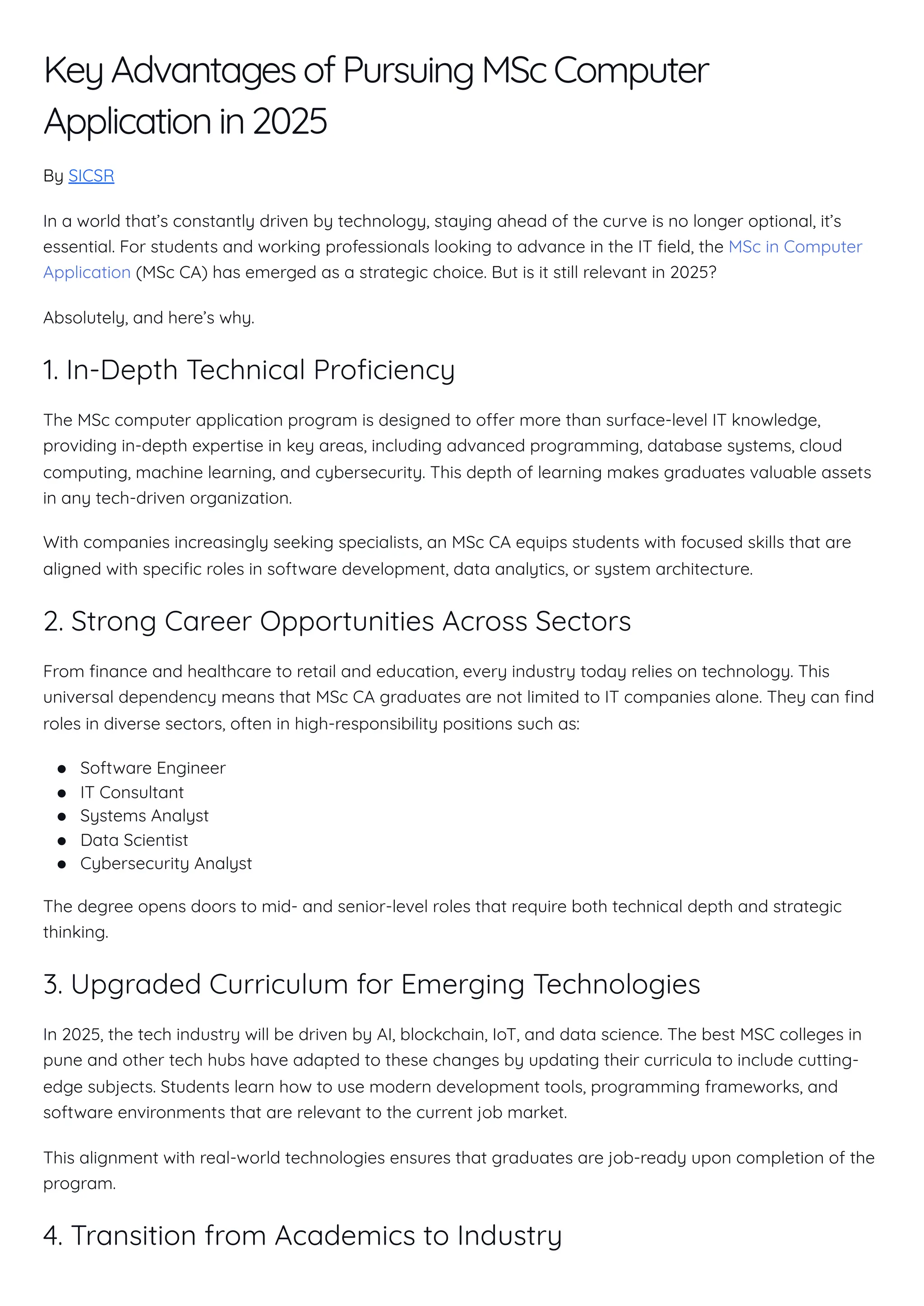 Key Advantages of Pursuing MSc Computer Application in 2025.pdf