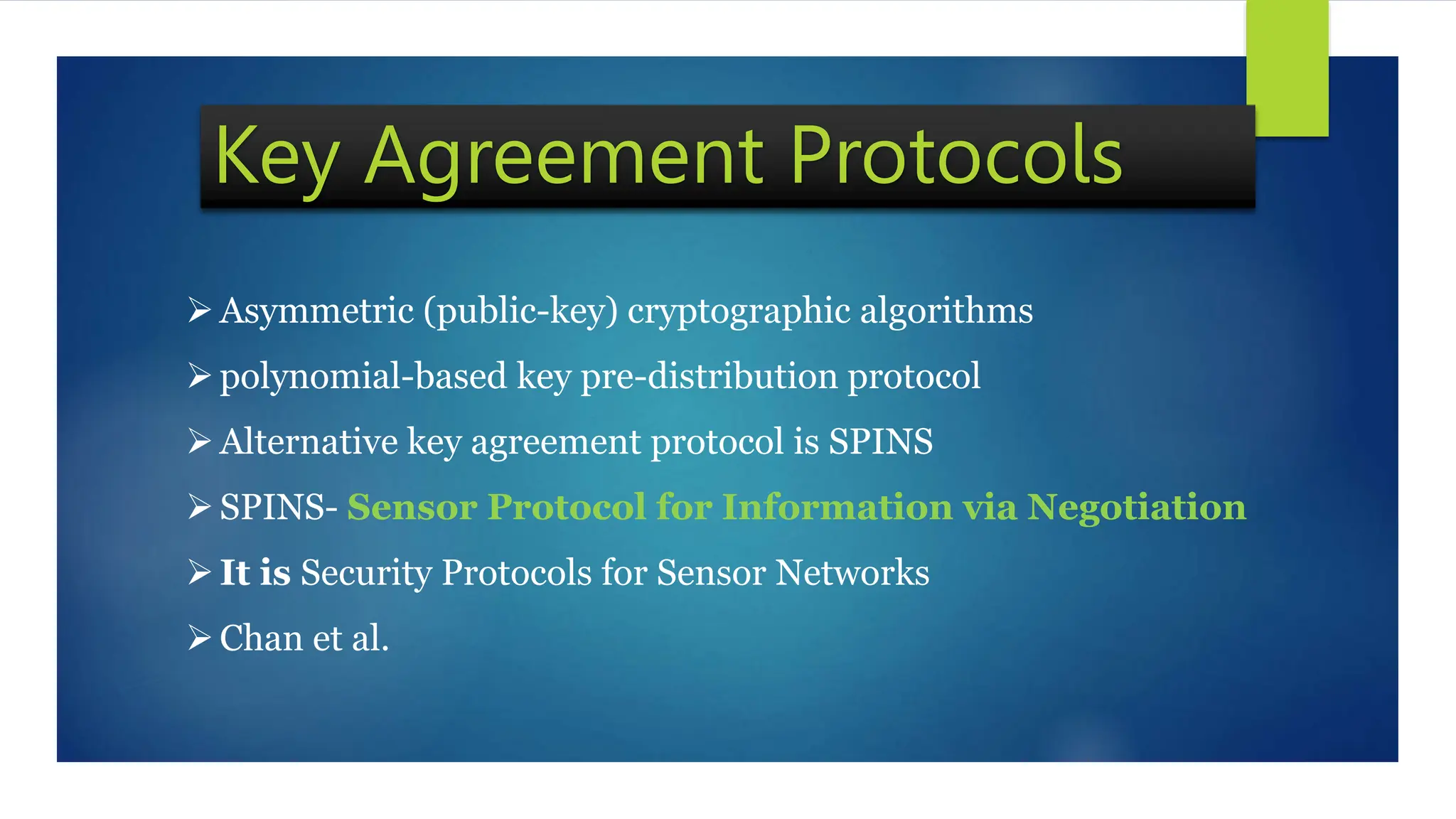 Key Agreement, Distribution and Security, Bootstrapping.pptx