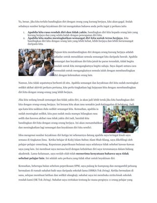 Keyakinan diri | DOC