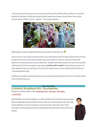 Keyakinan diri | DOC