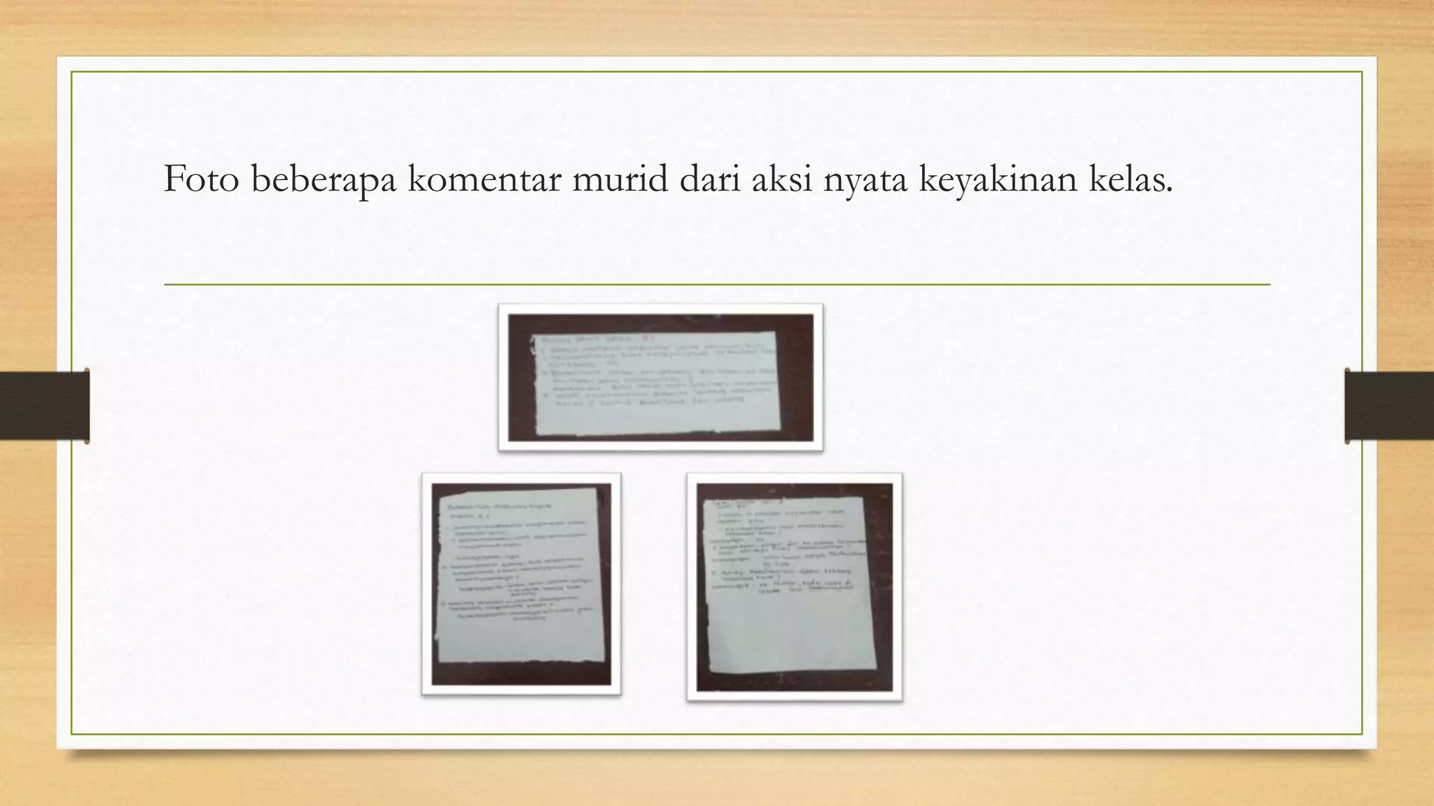 KEYAKINAN KELAS | PPTX