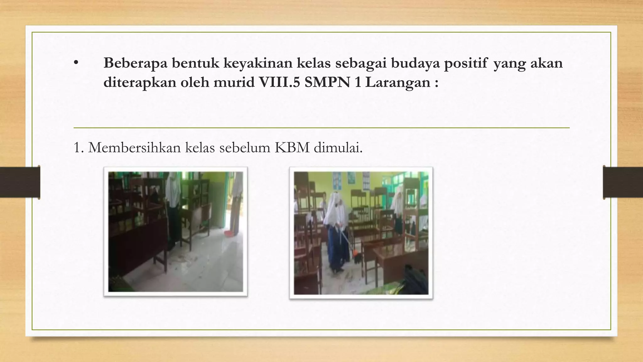 KEYAKINAN KELAS | PPTX