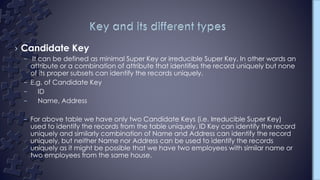 Key and its different types | PPTX
