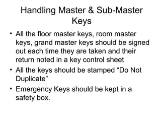 Key and key control | PPT