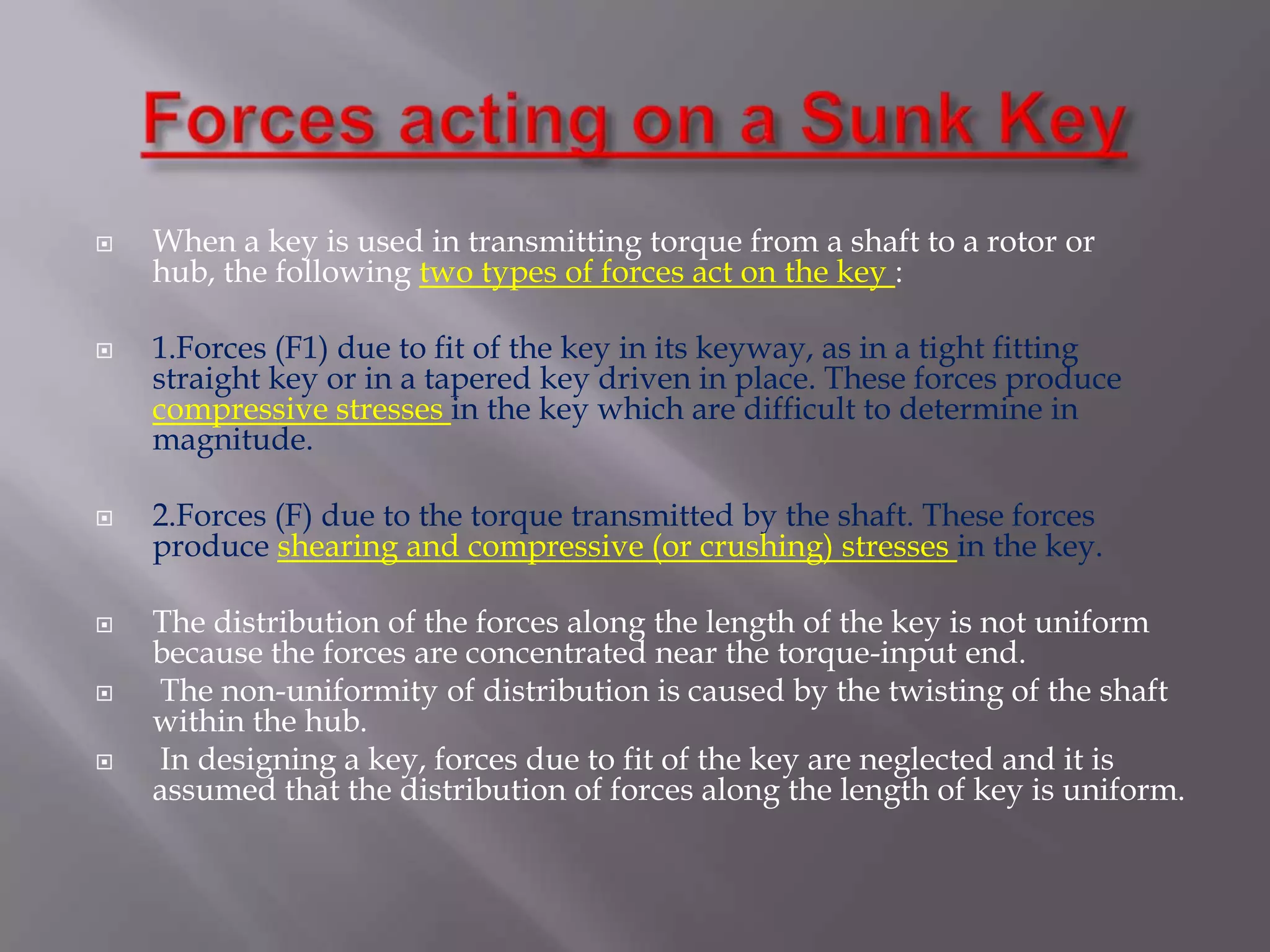 Key and splines | PDF