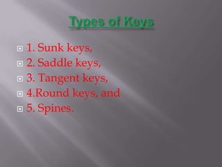 Key and splines | PDF